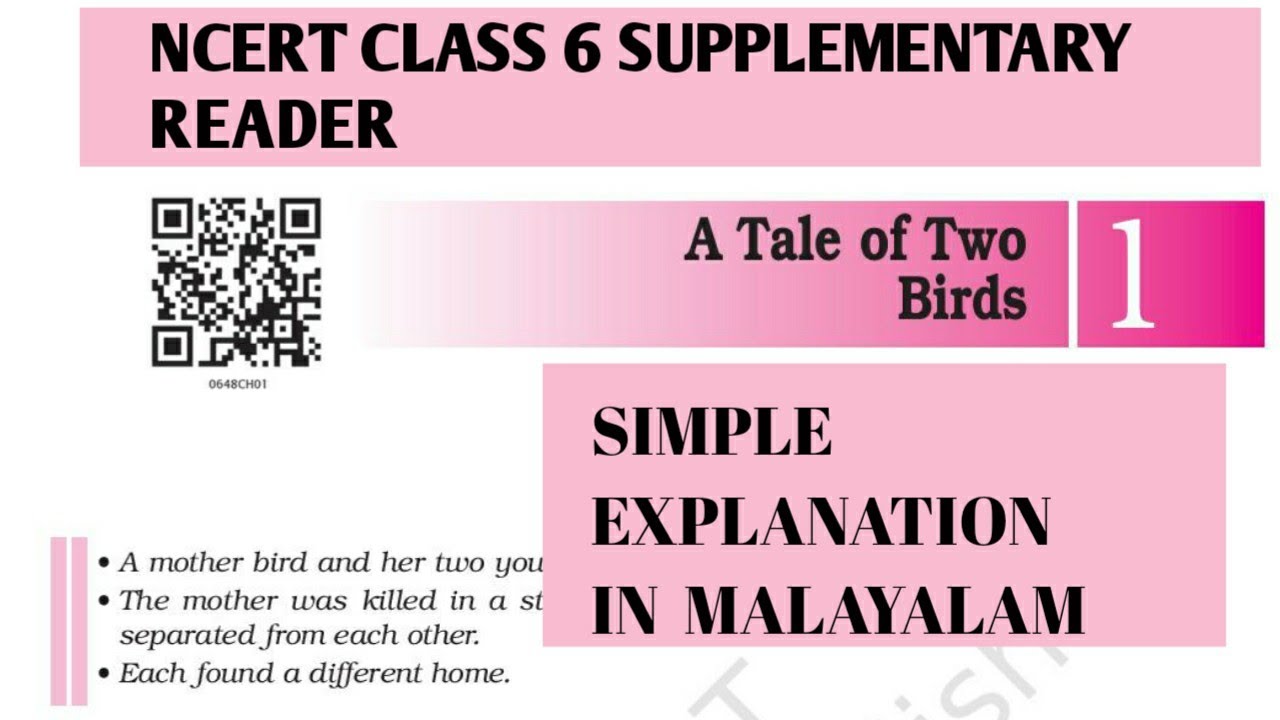 NCERT CLASS 6 CHAPTER 1 SUPPLEMENTARY READER A TALE OF TWO BIRDS MALAYALAM EXPLANATION SIMPLE ncert-class-6-chapter-1-supplementary-reader-a-tale-of-two-birds-malayalam-explanation-simple