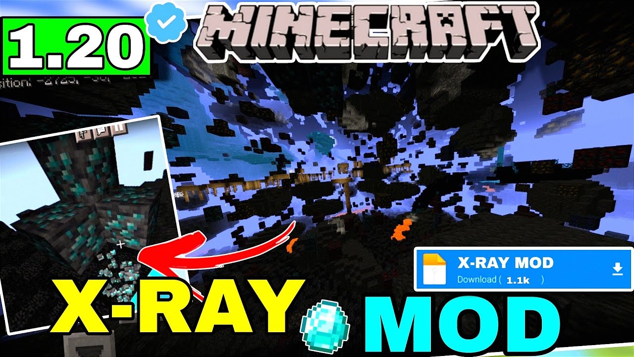 X-Ray Mod For Minecraft Pe 1.20 ||100% Working || Best X-ray Mod in ...