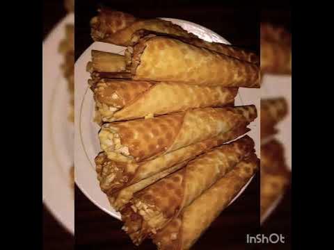 Вафельные трубочки со сгущенкой - YouTube