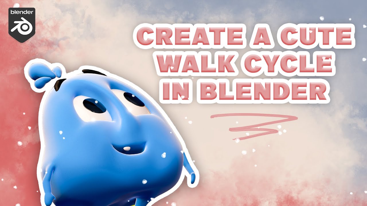How to create a cute walk cycle for free | Blender Animation - YouTube