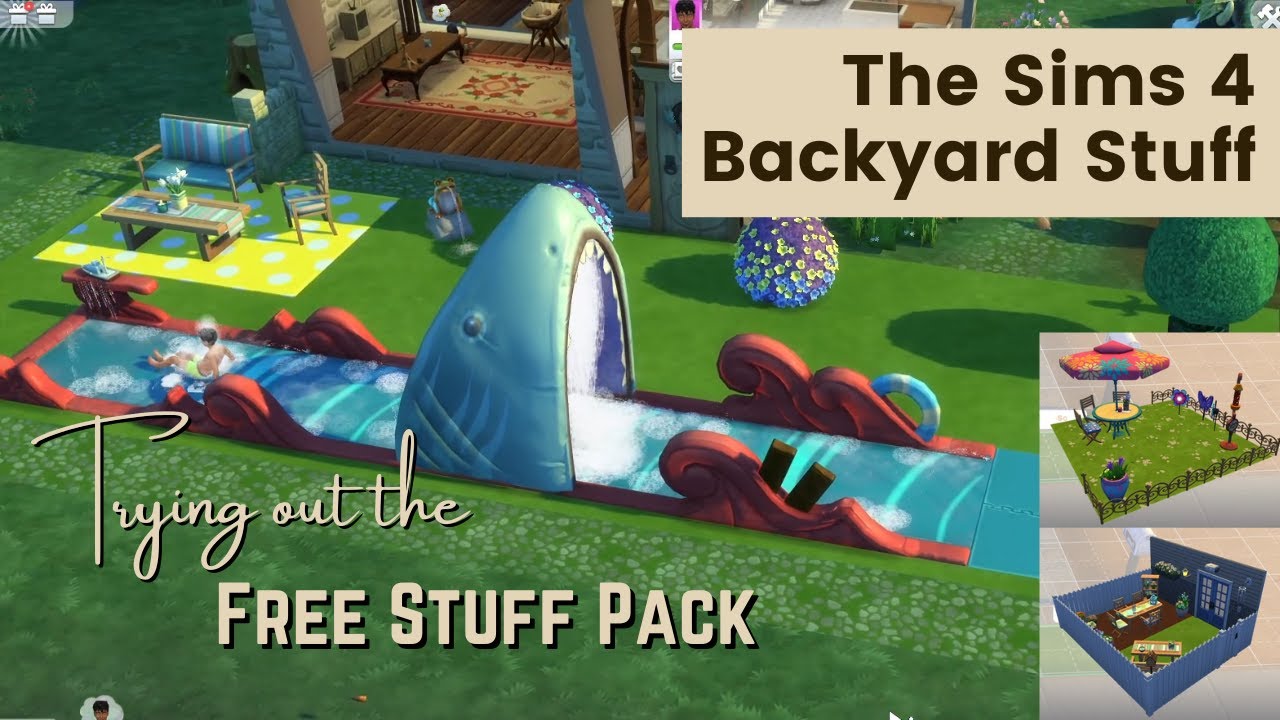 Trying out the Free Stuff Pack, The Sims 4 - YouTube