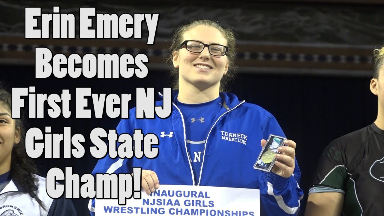 Teaneck's Erin Emery Wins 185-pound NJ State Title - YouTube