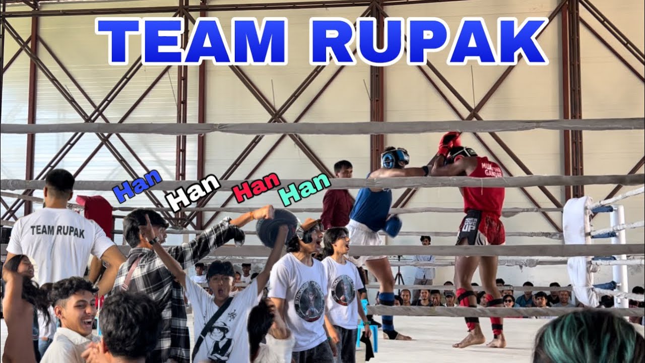 Muay thai fight in pokhara(TEAM RUPAK) kta haru ko josh chai ho k🔥 ️ # ...