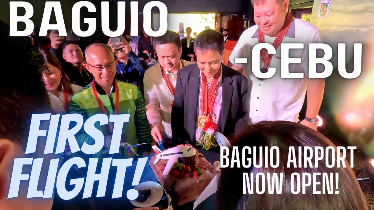 HISTORY MADE! BAGUIO AIRPORT FIRST touchdown! Baguio LOAKAN airport ...