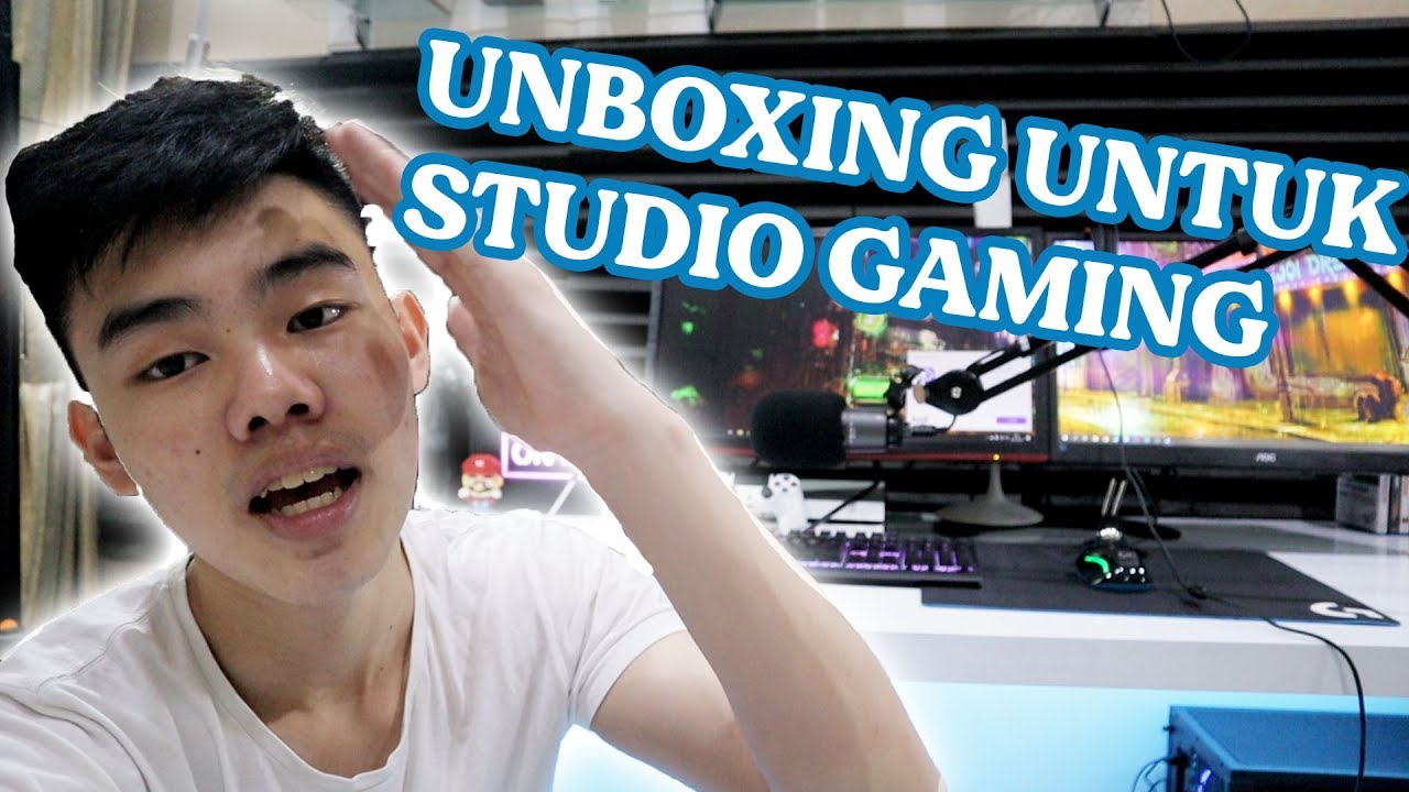 UNBOXING BARANG UNTUK STUDIO GAMING (VLOG PULANG INDONESIA #1) - YouTube