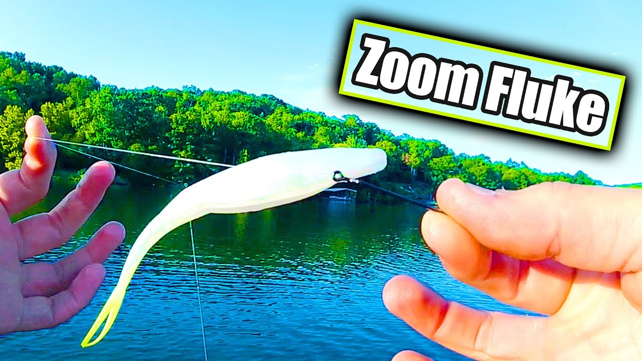 Fluke Fishing for Bass! (Zoom Super Fluke) - YouTube