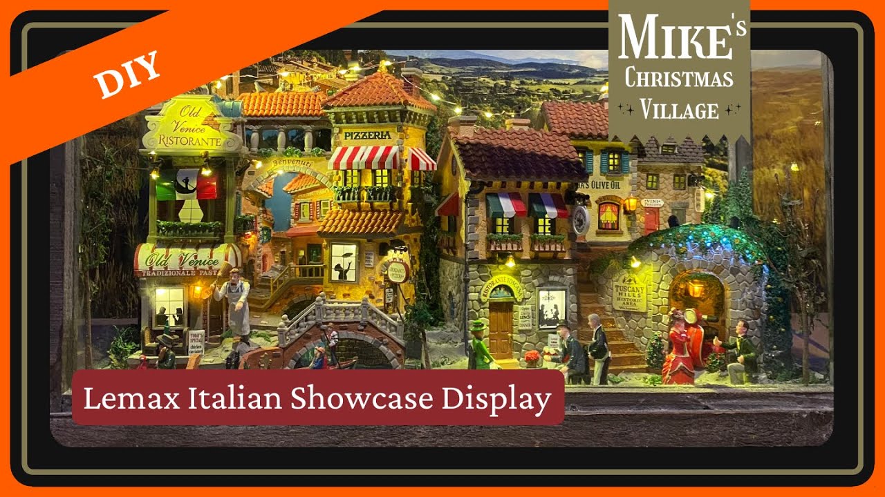 Create Your Own Lemax Christmas Village | DIY Italian Showcase Display ...