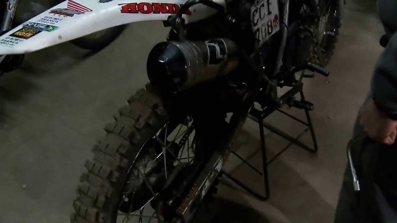 Honda XLR 125 con motor yumbo shark 200 (cadenero) - YouTube