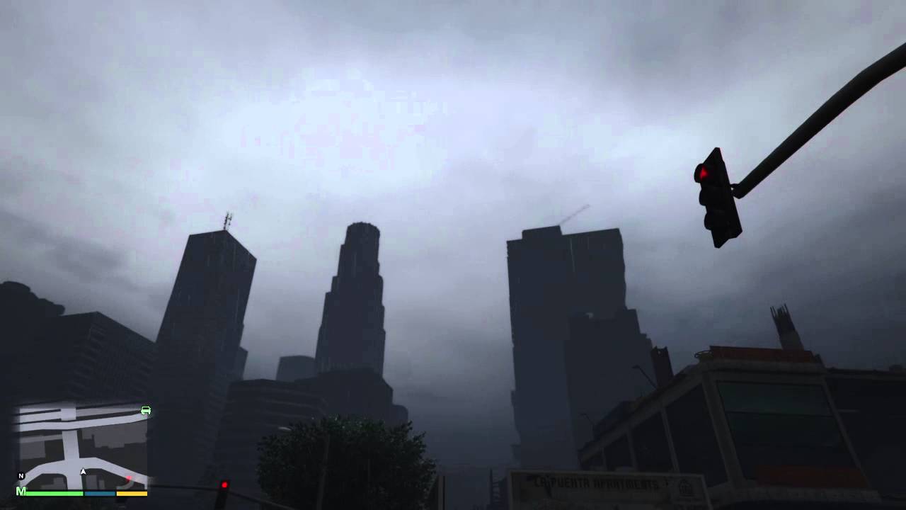 Grand Theft Auto V GTA 5 rain - YouTube