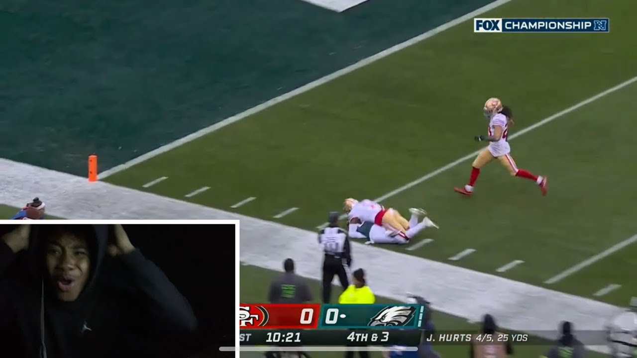 4TH STRING QB⁉️🤔😱- Eagles Vs 49ers Reaction - YouTube