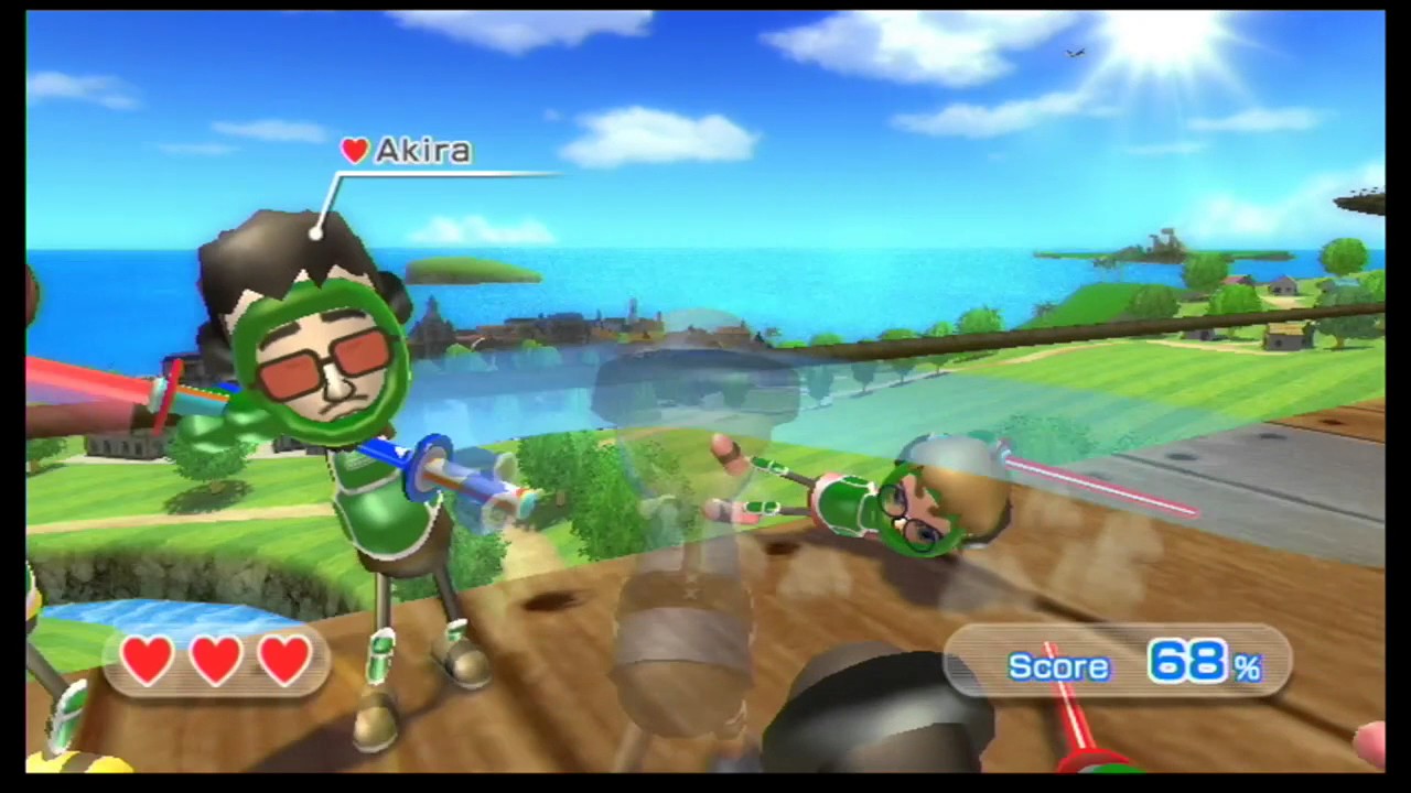 Showdown with Lightsabers Sounds Wii Sports Resort - YouTube