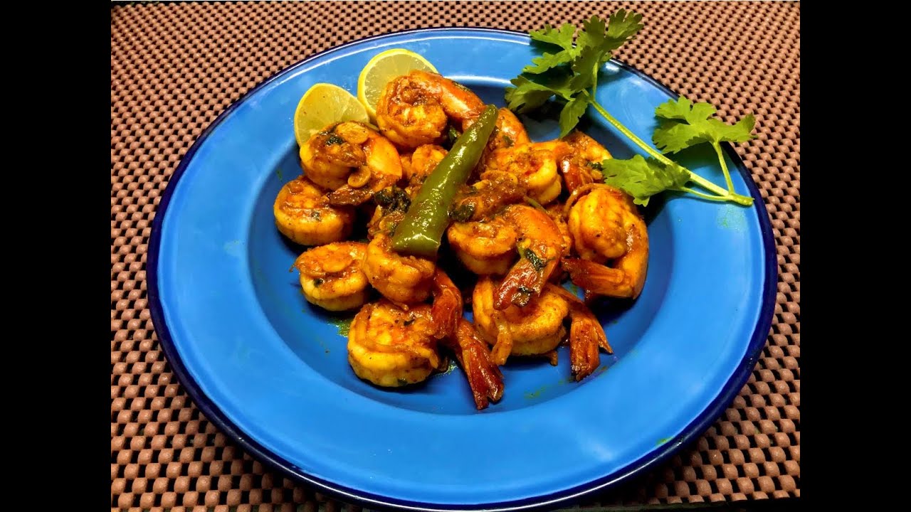 Prawn fry recipe/Prawn Roast/Butter Garlic Prawn Fry - YouTube