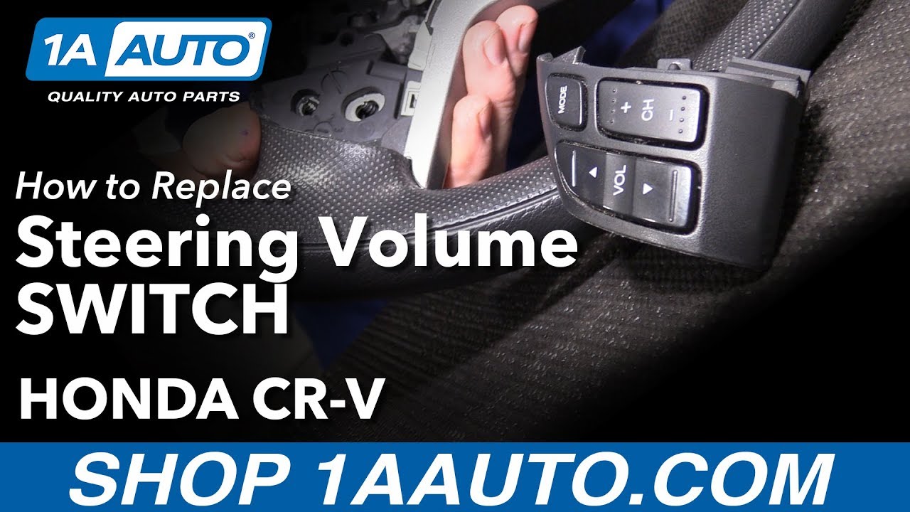 How to Replace Steering Wheel Volume Switch 07-11 Honda CRV - YouTube