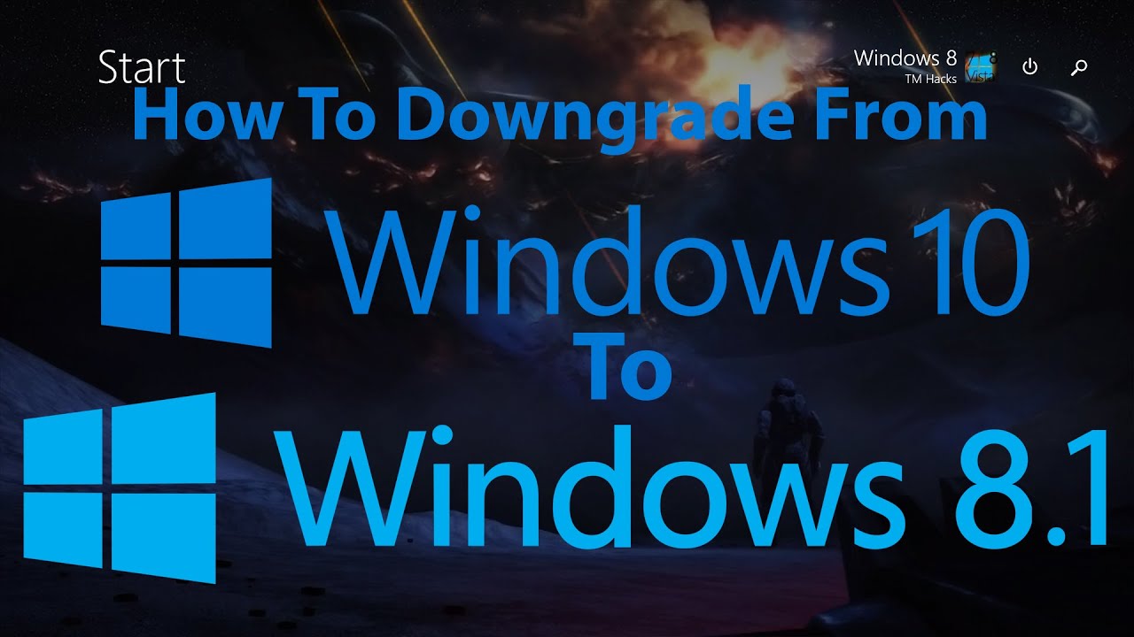 How To Downgrade Surface Pro To Windows 8.1 From Windows 10. - YouTube