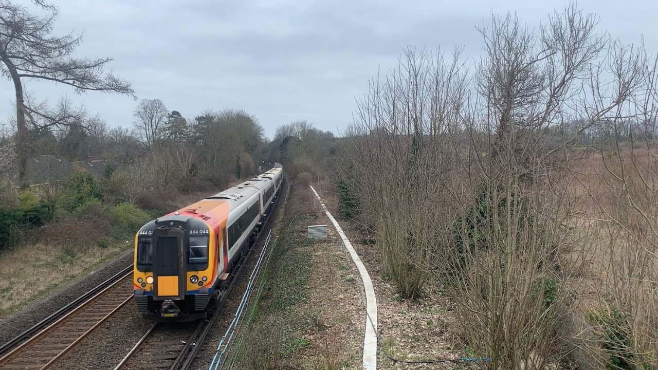 Class 444 Desiro | 444044 + 444011 | South Western Railway - YouTube