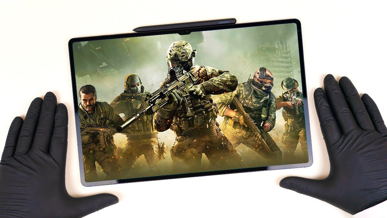 Samsung Galaxy Tab S8 Ultra Call Of Duty Mobile Max Settings Gameplay ...