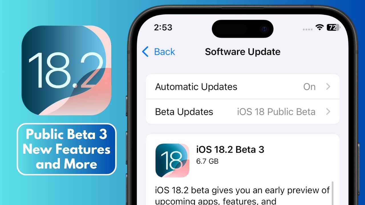 iOS 18.2 Public Beta 3 is OUT with NEW FEATURES - YouTube