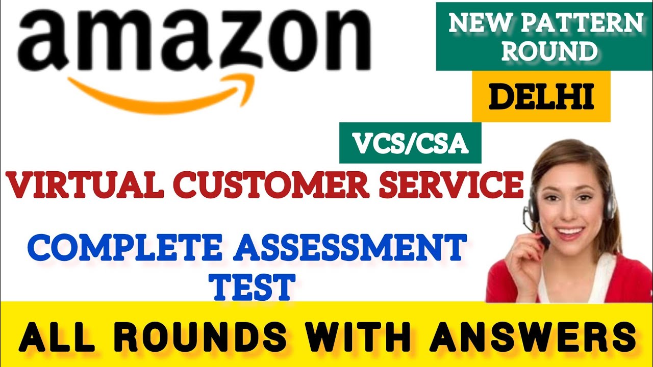 Amazon VCS Latest Delhi | Complete Assessment Test | New Pattern Round ...
