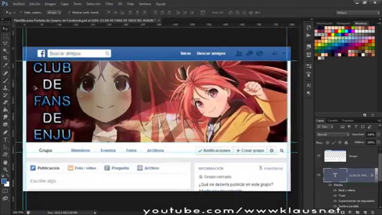 Cómo crear una plantilla - Para portadas de Grupos de Facebook ...
