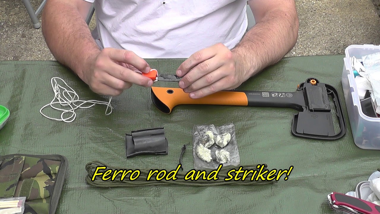 Fiskars X7 Axe Incorporating Secret Survival Kit - YouTube