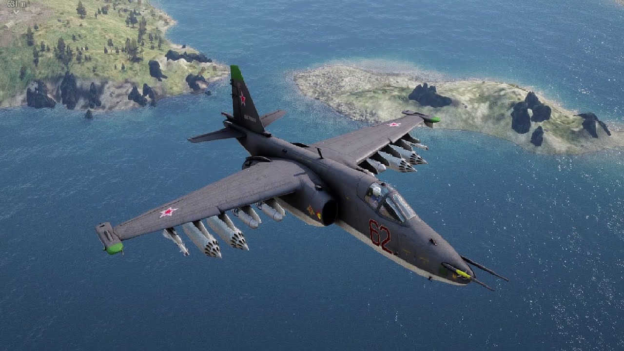 Arma 3 Sukhoi Su-25 Close Air Support using S8 Rockets - YouTube