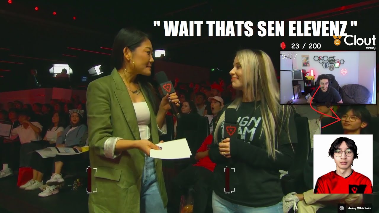 TSM Subroza reacts to SEN Elevenz in VCT Americas crowd - YouTube