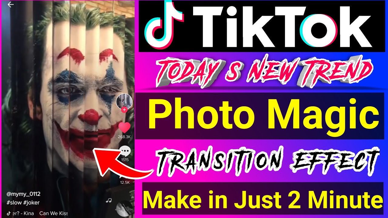Tik Tok New Trend | Photo Magic Transition | Tik Tok New Fake Smile ...
