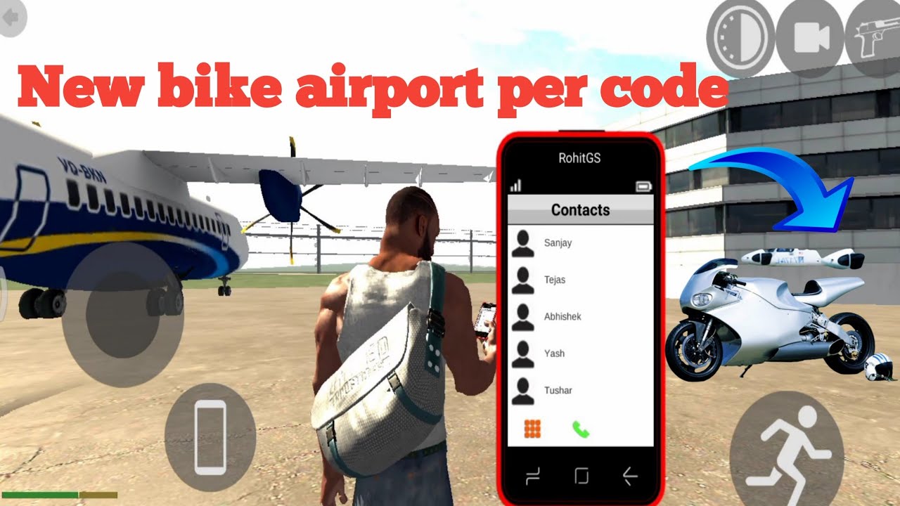 New Bike Airport Per Aagayi | Indian bike driving 3D new code | all New ...