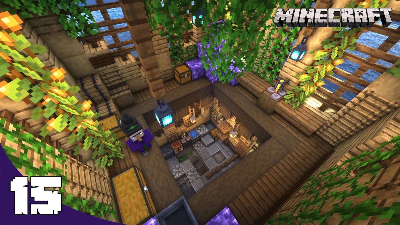 WITCH HOUSE INTERIOR & MORE! - Minecraft 1.17 Let's Play (15) - YouTube