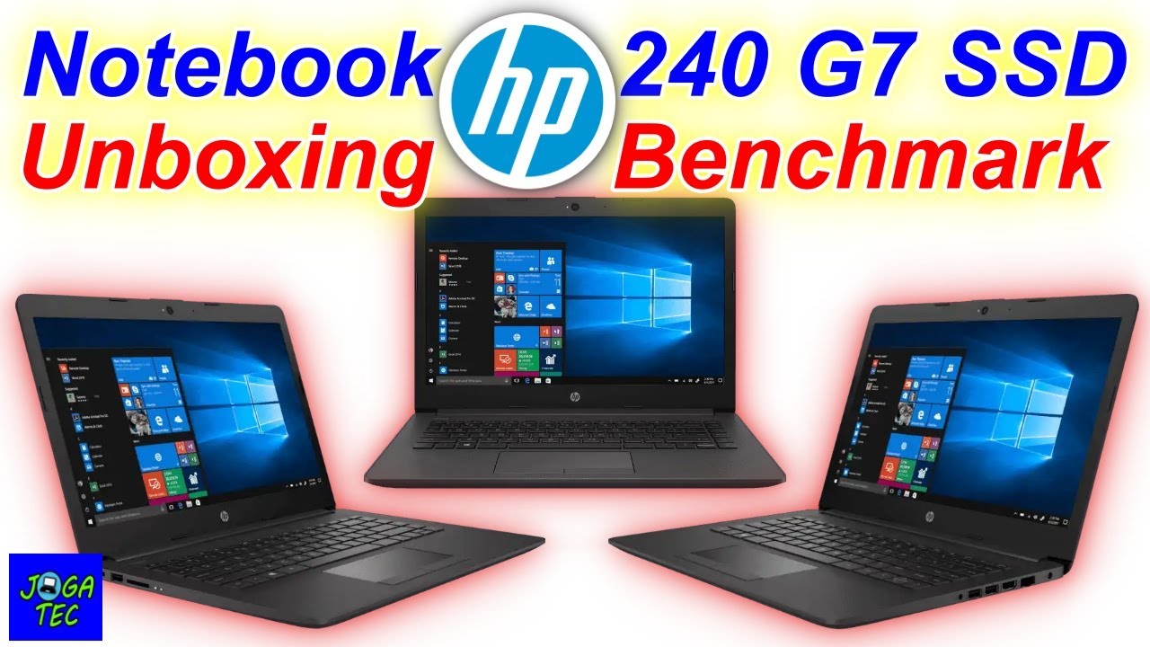 SUPEROU EXPECTATIVAS! Unboxing Benchmark Notebook HP 240 G7 i5 8th SSD ...