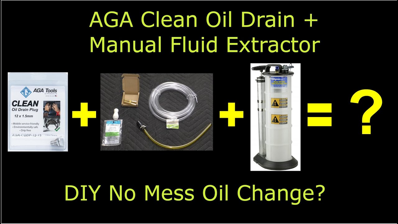 AGA Drain Plug Tool + Manual Fluid Extractor = Look Ma, No Mess! - YouTube