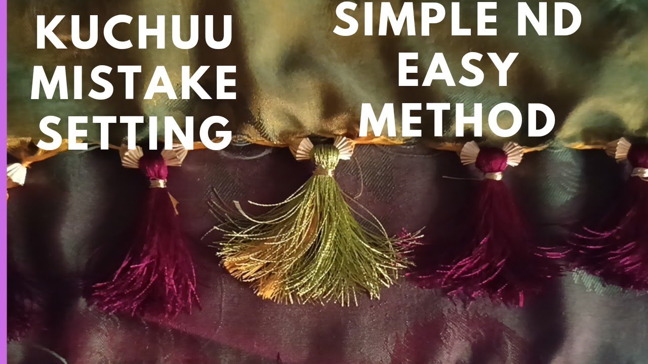 quick saree #design #29#simple nd easy method#bead mistake setting# ...