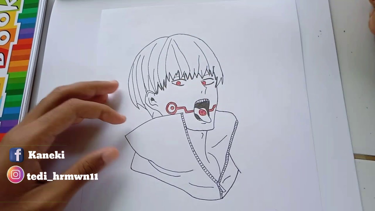 Drawing simple Toge Inumaki- jujutsu kaisen ||Menggambar toge inumaki ...