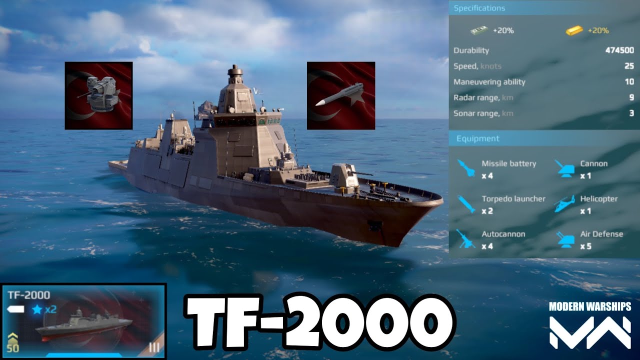 TF-2000 - Is the Bundle Destroyer Ship Worth It ? - Modern Warships ...