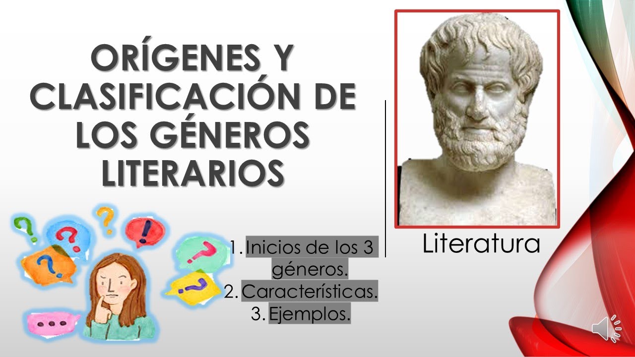Géneros de la literatura (Lírico-poético, Épico-narrativo y Dramático ...