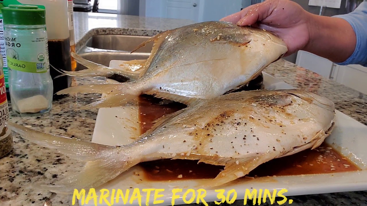 How to Broil Pompano Fish/Elvy Arink Channel - YouTube