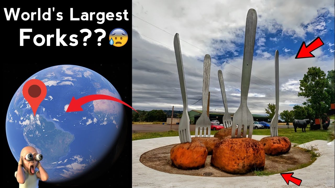 I Found World's Largest Forks 🍴 In Real Life On Google Earth! 📍🌎 # ...