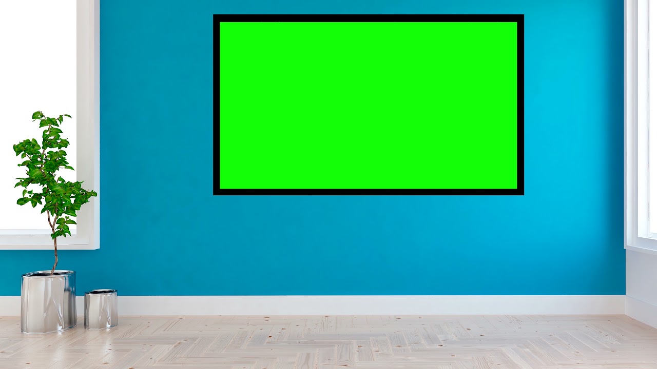 Blue Wall Living Room Free Background Video Green Screen, Best Green ...