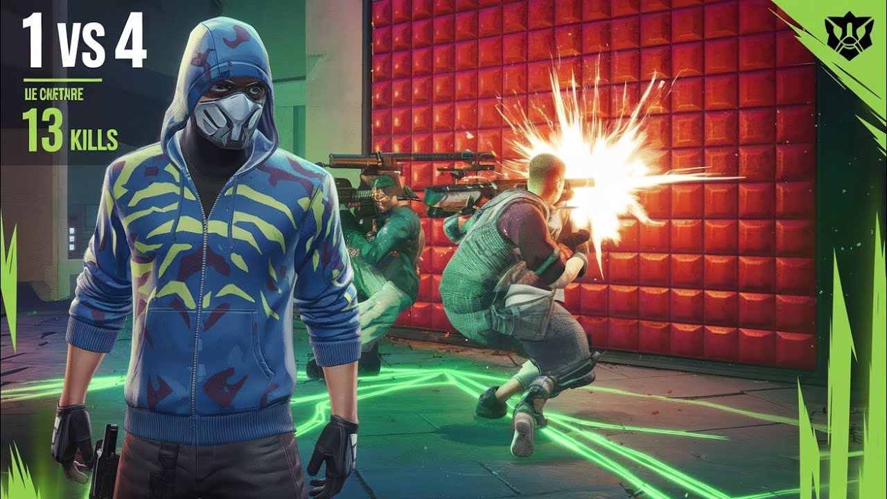 FREEFIRE LIKE YOU'VE NEVER SEEN BEFORE | 13 KILLS 1 VS 4 - YouTube