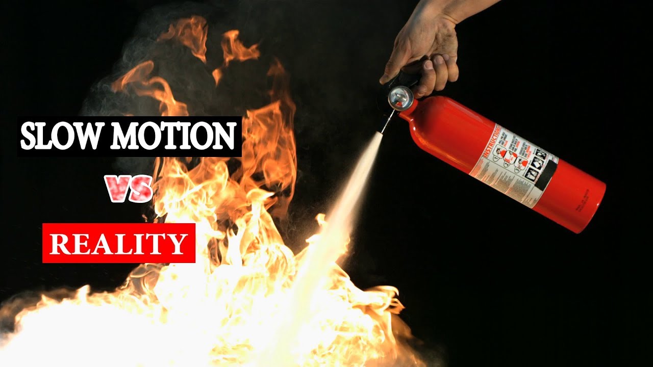 Slow Motion - Fire Extinguisher Super Slow Motion Shot | #SlowMoGuysTV ...
