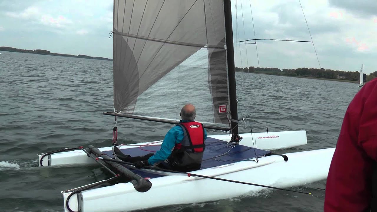 Rutland Water A-Class Catamaran Sailing HD - YouTube