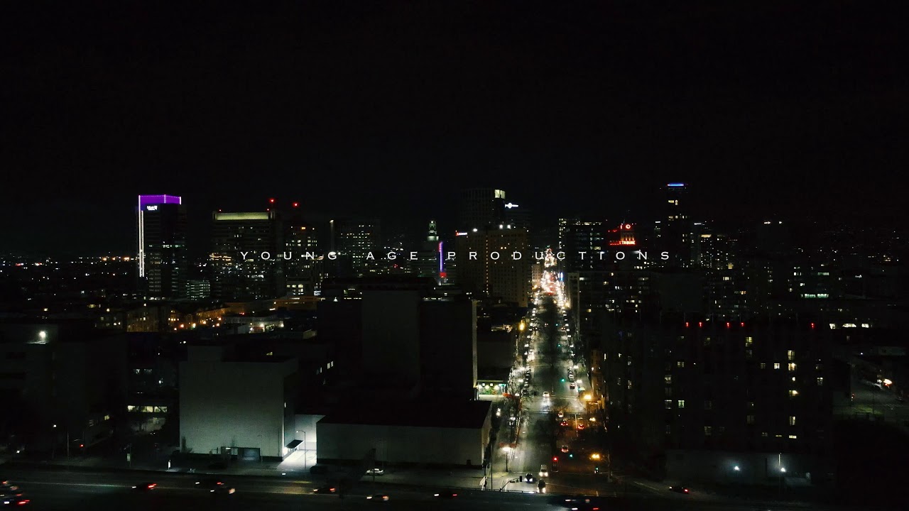 Downtown Oakland at night - DJI Mavic Air 2 drone footage - YouTube