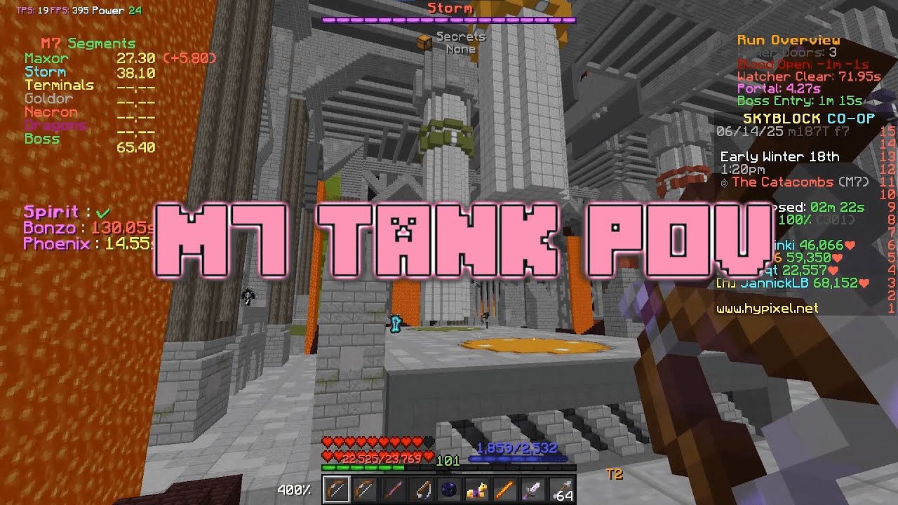 4:52 M7 TANK POV - Hypixel Skyblock - YouTube