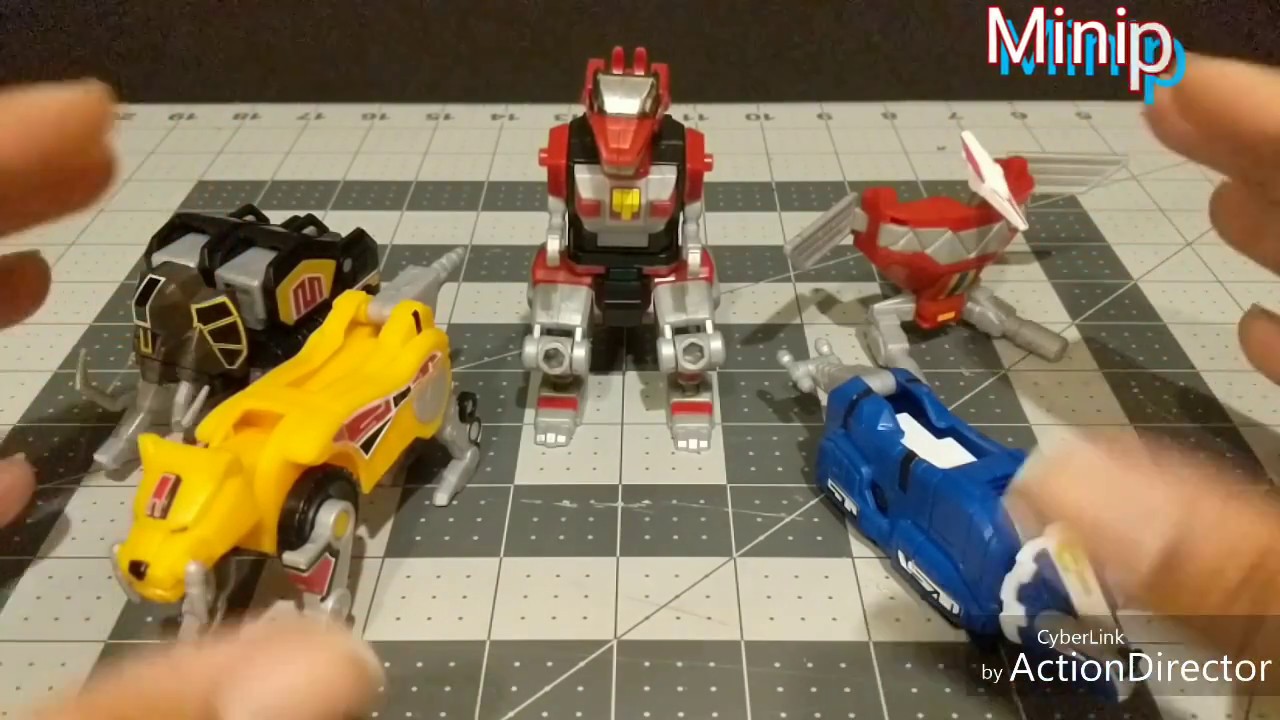 Mini-pla Megazord/Daizyujin - YouTube