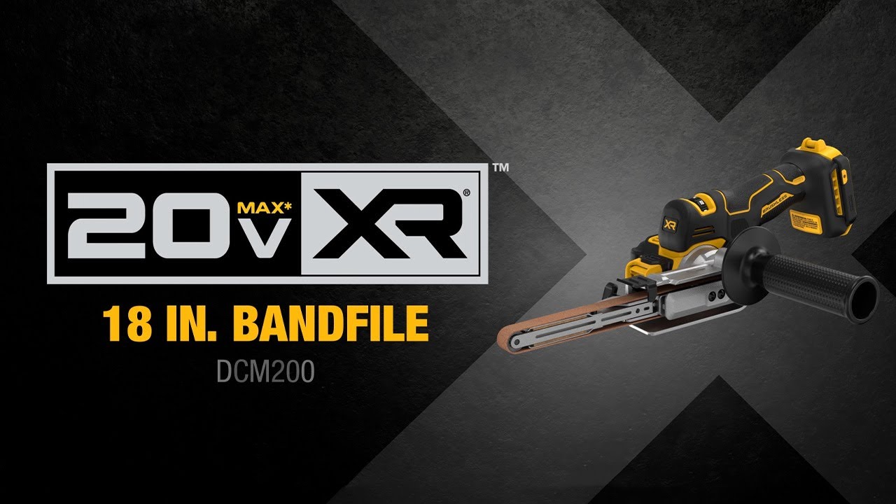 NEW! DeWalt DCM200 20V MAX XR Brushless 18" Bandfile - YouTube