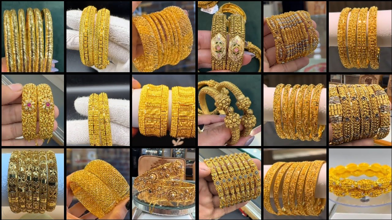 Trending 22K Gold Bangles Designs 2025 | Royal Elegance for Every ...