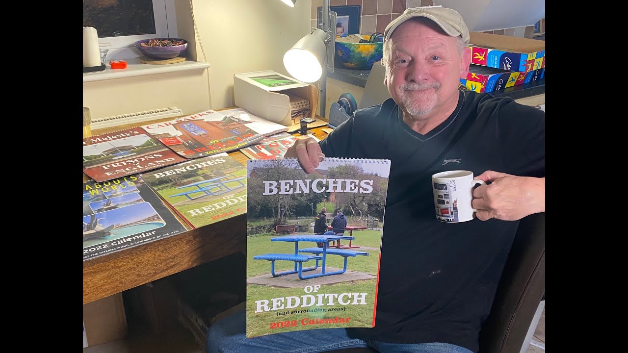 A calendar of Redditch benches, in a roundabout sort of way - YouTube
