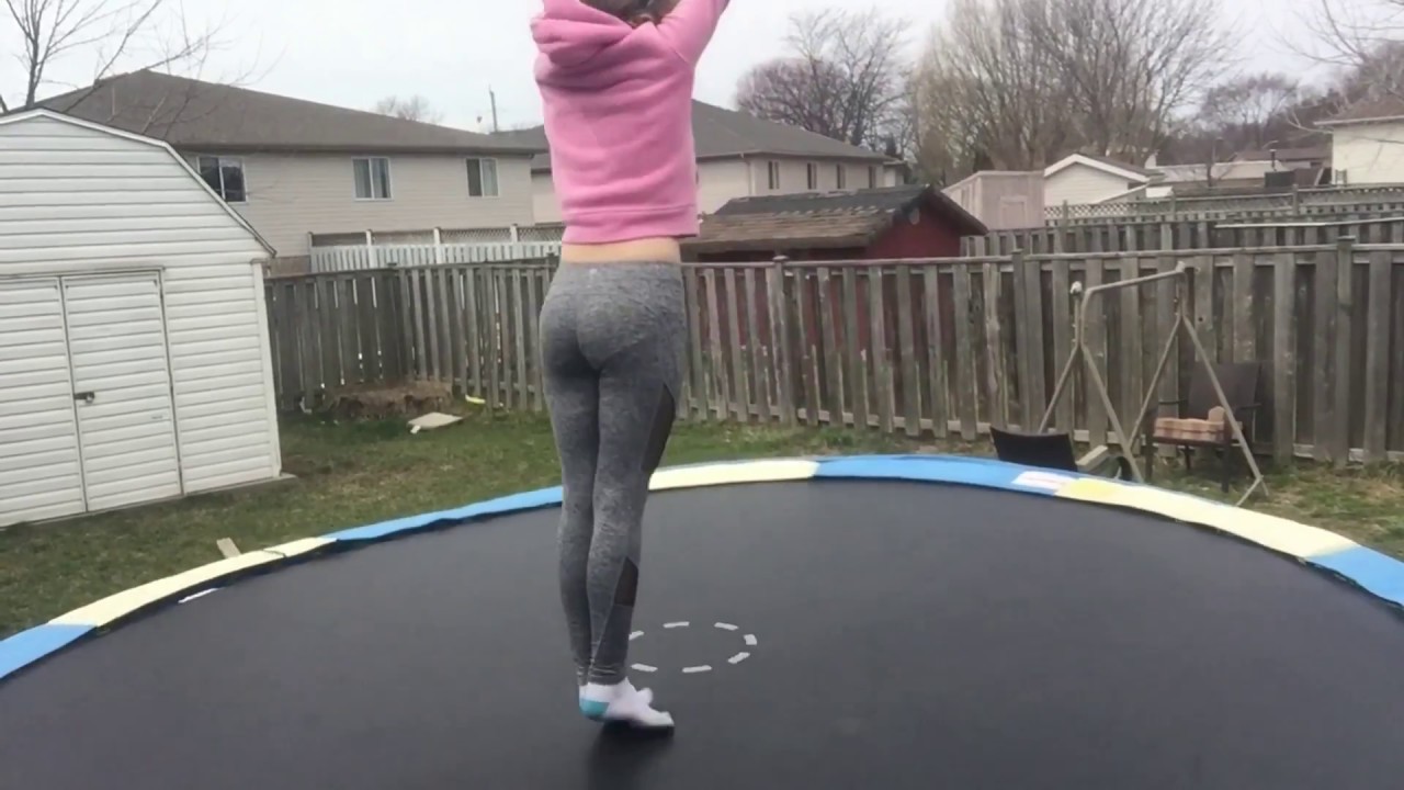 Trying new trampoline tricks || part 1 - YouTube