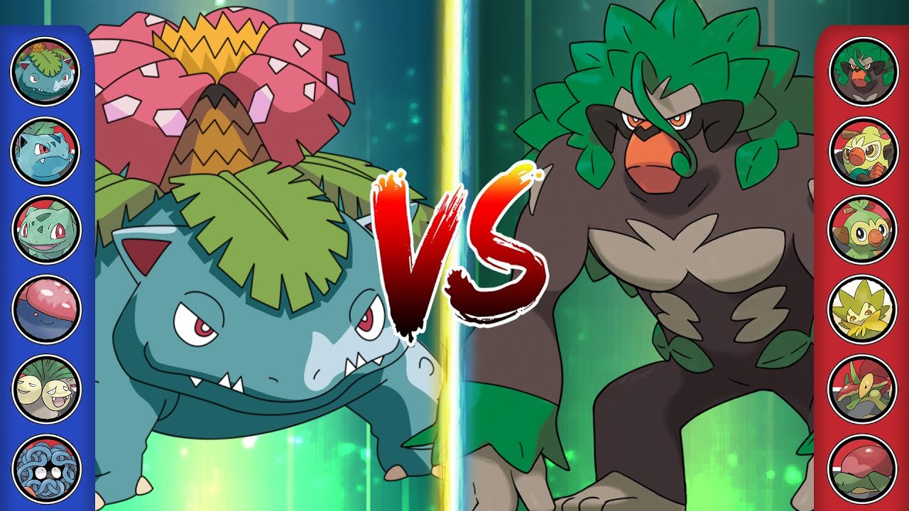 Pokemon Battle Theme: Grass Kanto Pokémon Vs Grass Galar Pokémon - YouTube