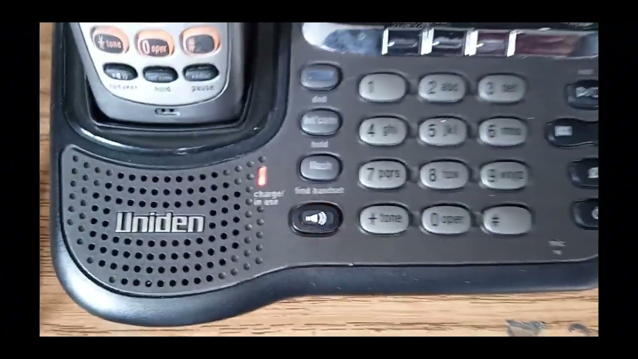 Uniden TRU9485 Ringing - YouTube
